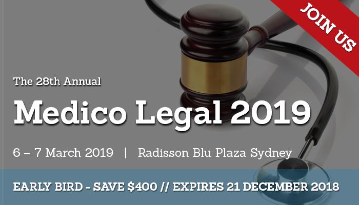 Medico Legal Congress 2019 - The Medico-Legal Society of NSW Inc.